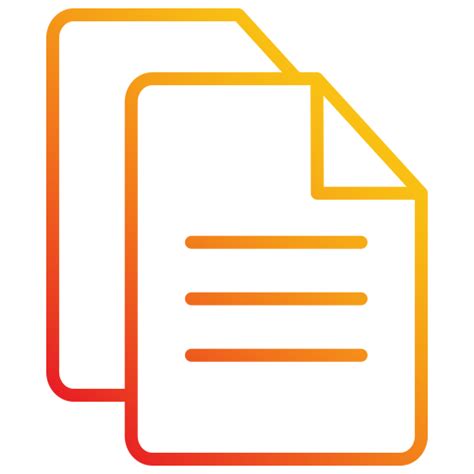 Copy Generic Gradient Outline Icon Copy Generic Gradient Outline Icon