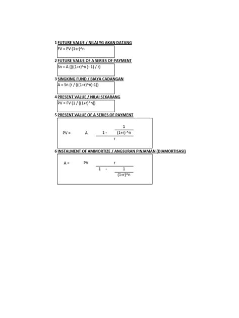 Rumus Dasar Value Pdf