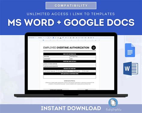 Employee Overtime Authorization Form Probiztemplates