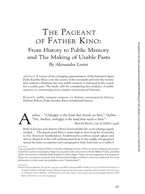 Lorini Pageant Of Father Kino Pdf