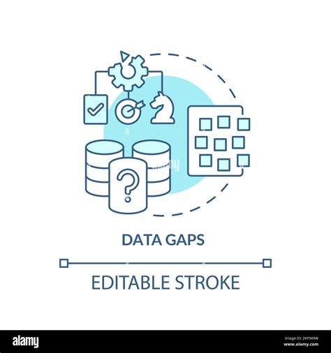 Data Gaps Turquoise Concept Icon Stock Vector Image And Art Alamy