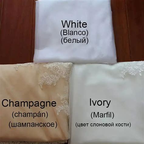 Dress Color Guide White Ivory Champagne And Fabric Color Differences