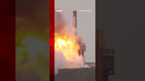 Rocket Engine Explodes During Launch Test In Scotland Shetland Rocket Bbcnews World News