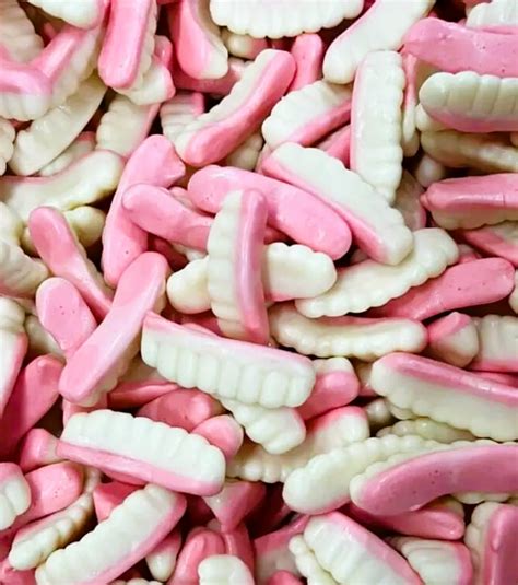 1kg Jelly Foam Teeth Halal Aladdins Sweets Gummy Chewy