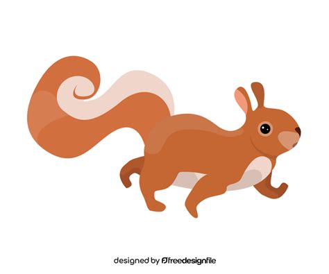 Cartoon Squirrel Walking Clipart Free Download