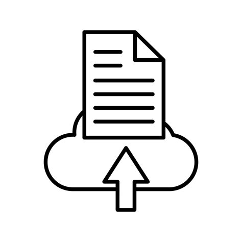 File Upload Vector Icon 14601740 Vector Art At Vecteezy