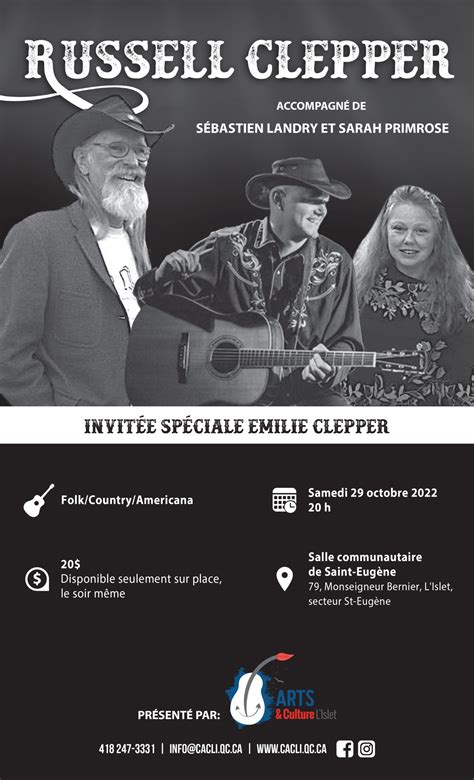 Russel Clepper En Spectacle à Lislet Journal Le Placoteux