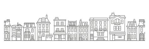 Row Of Houses Illustration