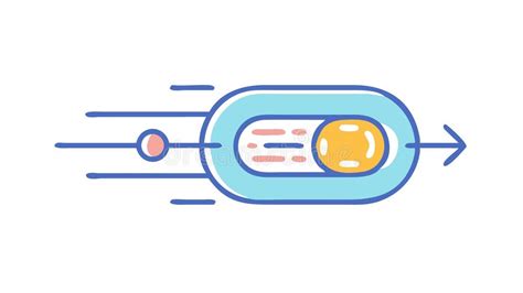 Cellular Movement Elongated Cell Or Capsule In Motion Vector Design Generative Ai Stock Vector