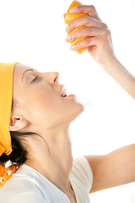 Woman squeezing lime stock image. Image of female, adult - 11297131