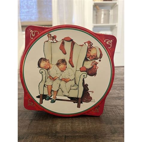 Vintage Snickers Christmas Limited Edition Tin Canister 1995 Santa Decor Etsy