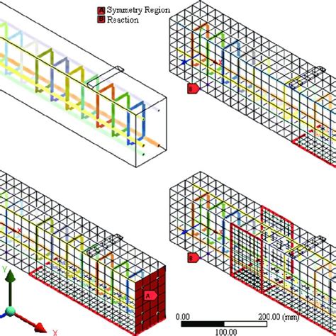 Load Deflection Graph Of The Beams In The Computational Analysis