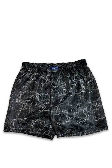 Black Silk Boxer Shorts