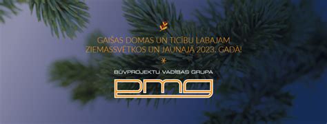 Priecīgus Ziemassvētkus Pmg Būvprojektu Vadības Grupa