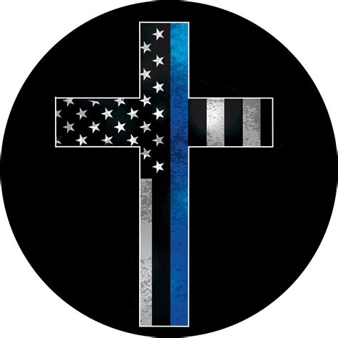 Download Thin Blue Line Cross