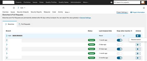 Unable To Export A Project When Main Branch Is Not Analyzed Sonarqube Server Community Build