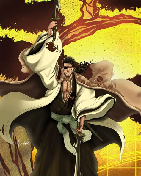 Katen Kyokotsu Karamatsu Shinju 🌸 Bleach Anime Art Bleach Anime