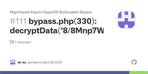 Bypassphp330 Decryptdata88mnp7wcrph8sb · Issue 111 · Mlgmxyysdxiaomi Hyperos