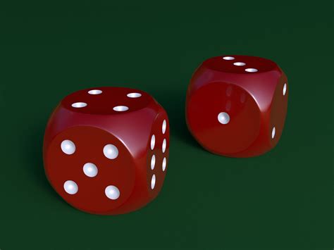 Playing Dice With Rounded Corners Free 3d Model Cgtrader