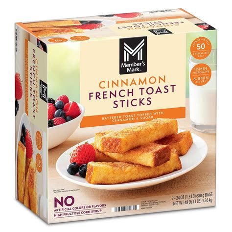 Members Mark Cinnamon French Toast Sticks Frozen 48 Oz