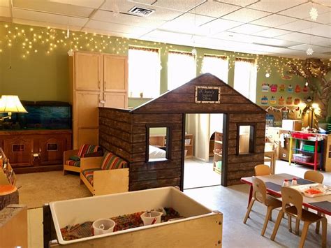 Our New Dramatic Play Log Cabin That My Husband Made For Our Classroom Building A Cabin