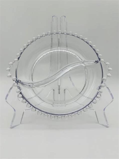 Candlewick Pattern Imperial Glass 2 Part Divided Dish Vintage Candy Etsy