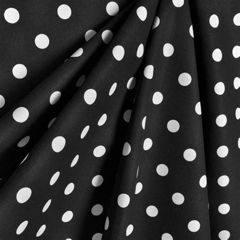 Premier Prints Polka Dot Black White Canvas Fabric Onlinefabricstore