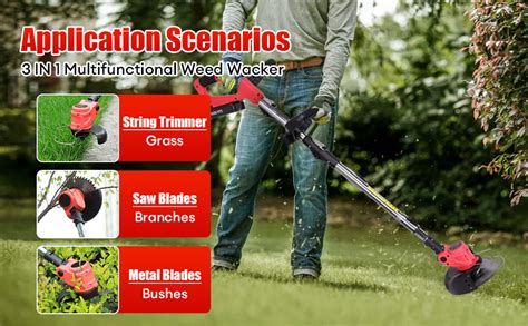 Chuvim Weed Wacker Cordless Electric Weed Eater Battery