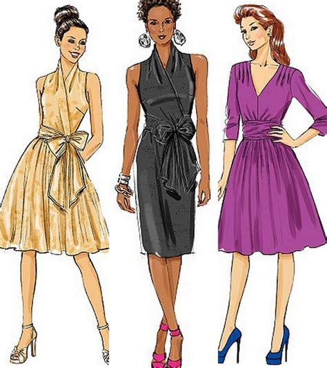 Wrap Dress Sewing Pattern Plus Size Pattern Matching Algorithms