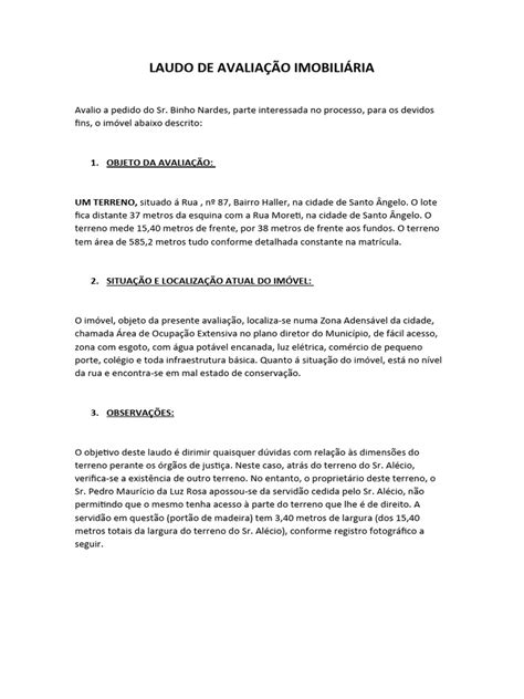Laudo Alécio Pdf