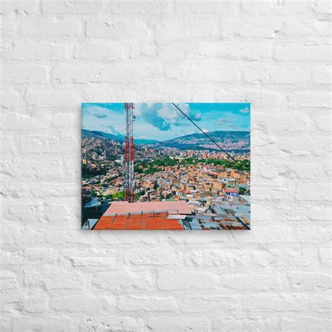 Communa 13 Medellin Colombia Canvas Etsy