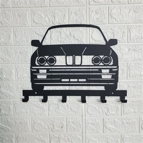 Custom Bmw E30 Style Wall Hanging Key Holder Car Art Key Rack For New