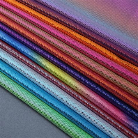 Shiny Multi Color Ombre Stripe Stretchy Lame Fabric Oneyard