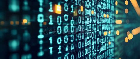 Explore The Depths Of Digital Realms With Rows Of Green Binary Code