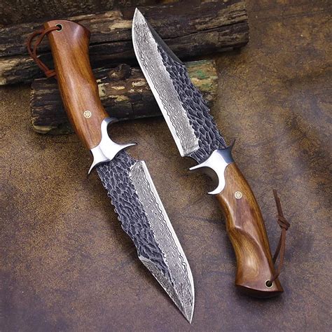 Faca Artesanal Forjada à Mão • 100 Aço Damasco Vg10