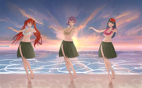 Rule 34 3girls Ariesu98 Artist Name Beach Bernadetta Von Varley