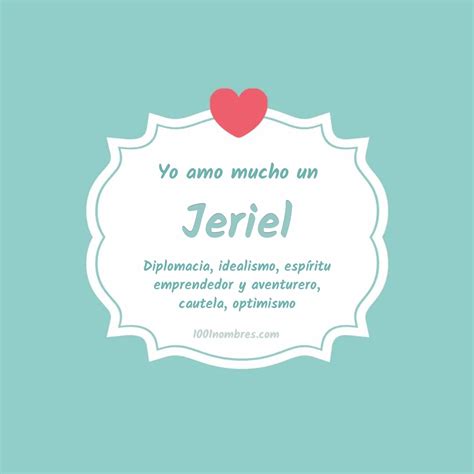 Significado Del Nombre Jeriel