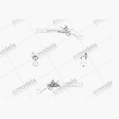 Pistol Blueprint Download In Png