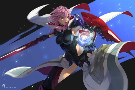 Lightning Farron Final Fantasy And 2 More Drawn By Shiyuu Shiyu