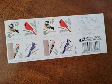 20 Forever First Class Letter Stamps Birds In Winter Mnh Book Pane Ebay