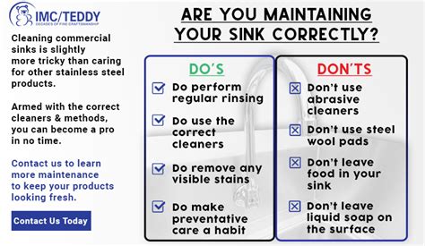 The Dos And Donts Of Stainless Steel Sink Maintenance Imcteddy
