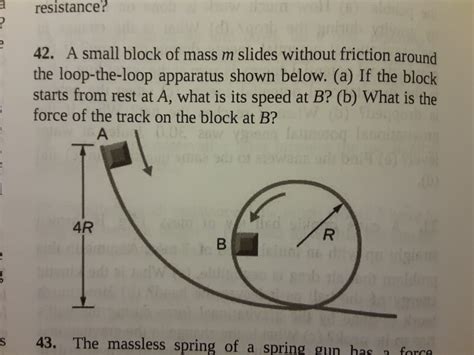 answered 42 a small block of mass m slides… bartleby