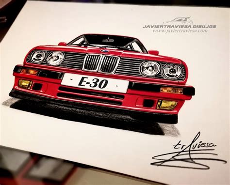 Dibujo A Lápices De Colores Del Bmw E30