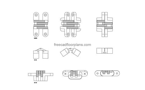 Soss Hinges Free Cad Drawings