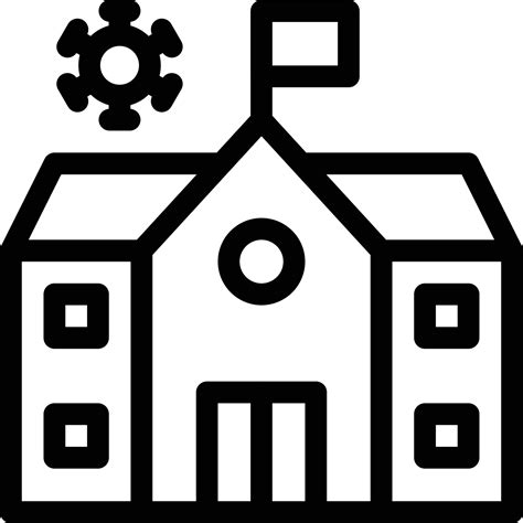 School Closed Vector Illustration On A Backgroundpremium Quality