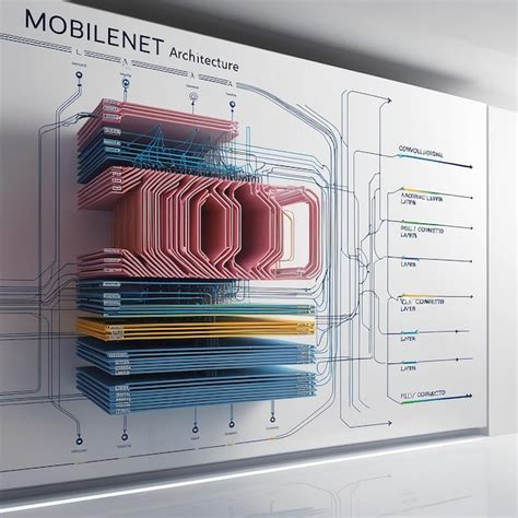 a futuristic of the mobilenet architecture premium ai generated image