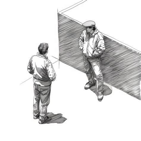 Premium Photo Sketch Of A Construction Worker Installing A Wall In A