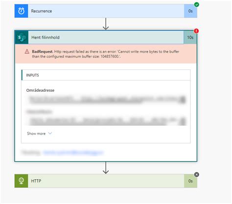 Power Automate Microsoft Flow Or Logic Apps Send File From Sharepoint To An Api Too Large