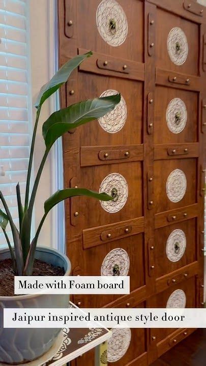 Antique Door Diy Using Foam Board Budget Friendly And On Trend Diy