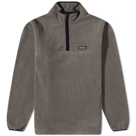 Gramicci Quarter Zip Fleece Grey End Nz